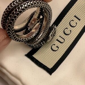 Gucci | Jewelry | New Gucci Garden Snake Ring Sterling Silver | Poshmark
